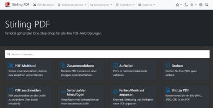 Stirling PDF Tool - Docker Applikation - Dokumentation